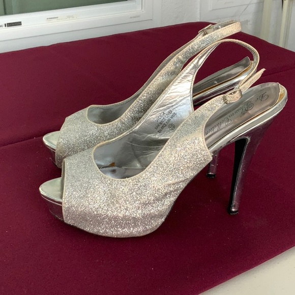 De Blossom Collection | Shoes | De Blossom Collection Silver Glitter ...